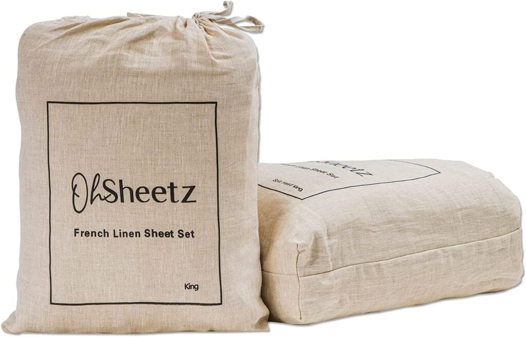 Oh Sheetz Specialty Bedding — 100% French Linen King Sheet Set